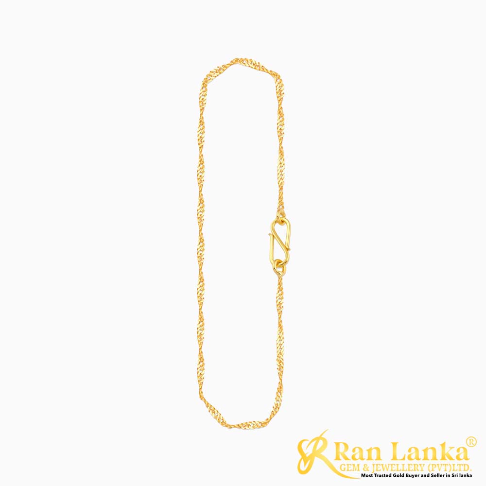 916 Yellow Gold Imported Chain - Ran Lanka Gem & Jewellery